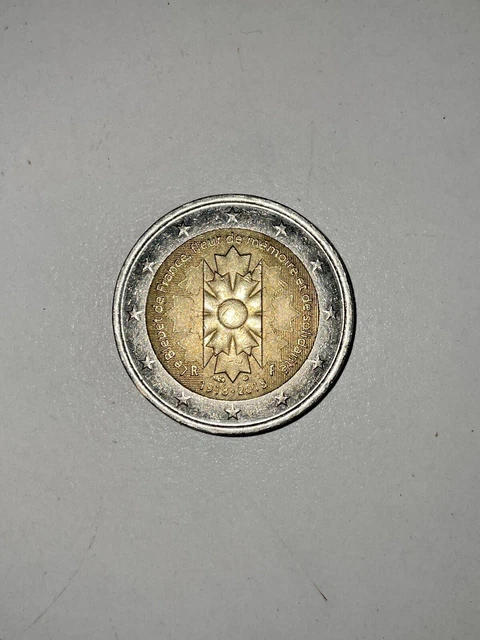 PIECE 2 EUROS commemorative France rare,1918-2018 le bleuet de France ...