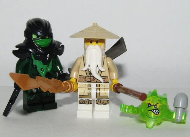 LEGO MASTER SENSEI Wu Limited Edition Ninjago + Evil Green Ninja ...