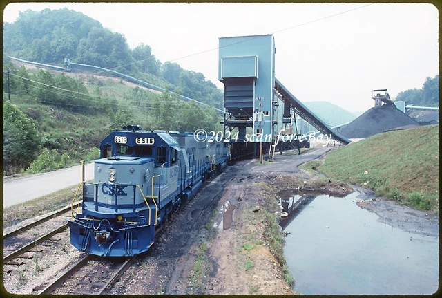 CSX SD50 SHARPLES Coal Company WV peinture fraîche diapositive ...