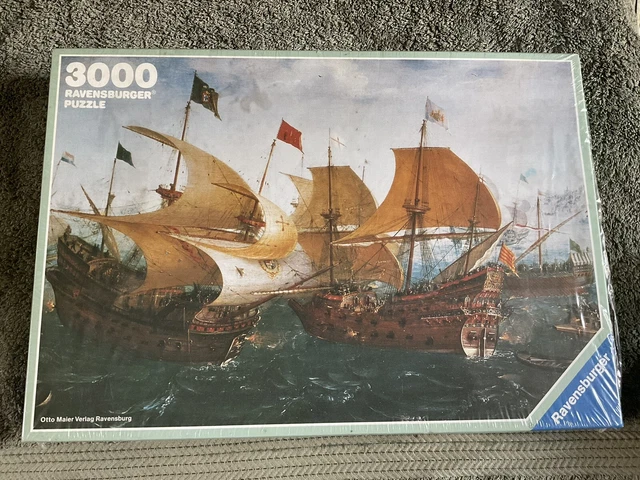 RAVENSBURGER 3000 PIECE jigsaw puzzle - AGAINST THE SPANISH ARMADA ...