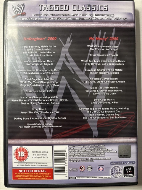 WWE TAGGED CLASSICS- Unforgiven 2000 & No Mercy 2000 DVD £26.70 ...