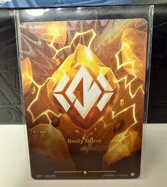 2025 LEAGUE OF Legends Riftbound English TCG Card Body Rune OGN·126a ...