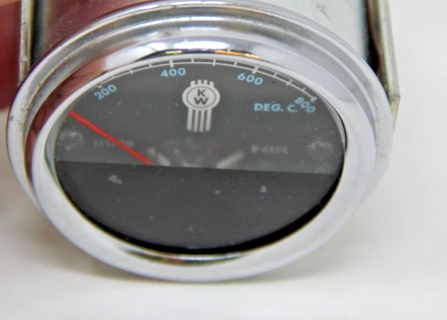 PACCAR OEM KENWORTH 2" PYROMETER GAUGE 300 - 1500°F w/ LOGO NEW OLD ...