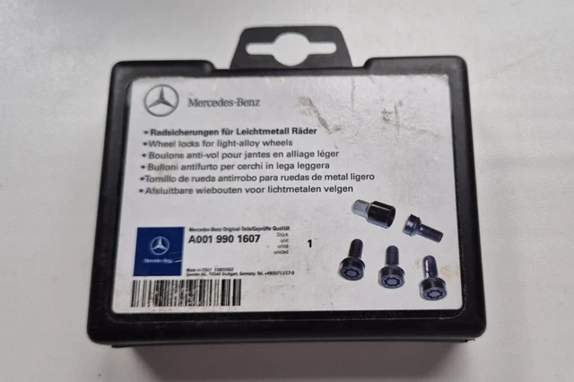 OEM MERCEDES BENZ Felgenschloss Radsicherungen Wheel Locking Nut Set ...