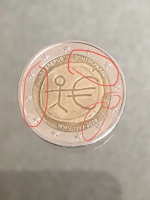 2 EURO MÜNZE Strichmännchen WWU 1999-2009 " A" BRD-SELTEN- Fehlprägung!! EUR 2,00 - PicClick DE