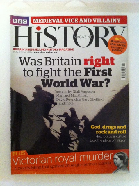 BBC HISTORY MAGAZINE - First World War - Good Condition - February 2014 ...