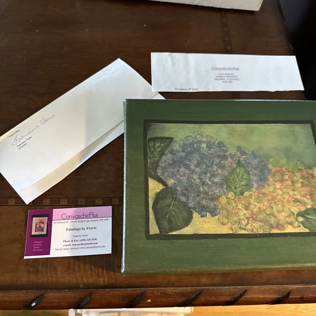 FRENCH CANADIAN ARTIST (F. Veins), Extremely Rare Signed Handmade ...