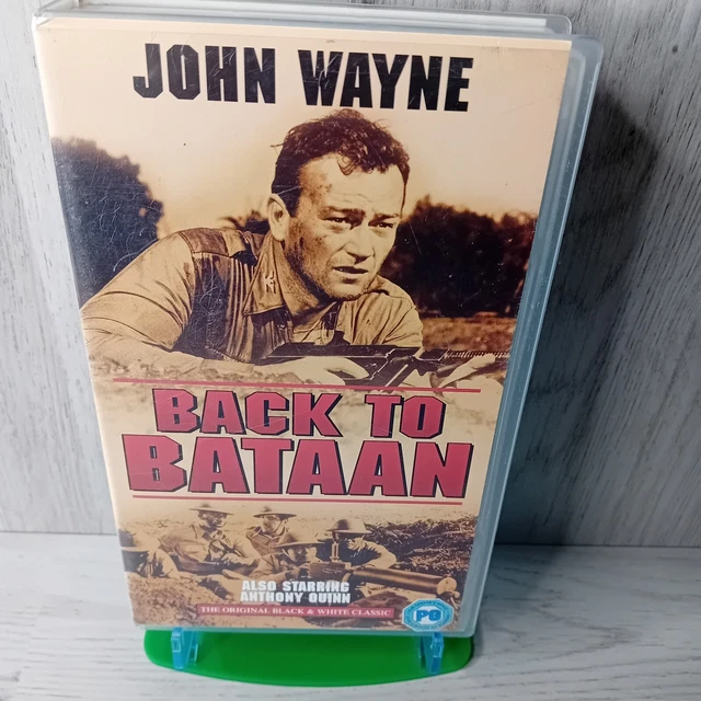 JOHN WAYNE BACK To Bataan Vhs Tape - Rare Retro Movie Comedy Kids £16. ...