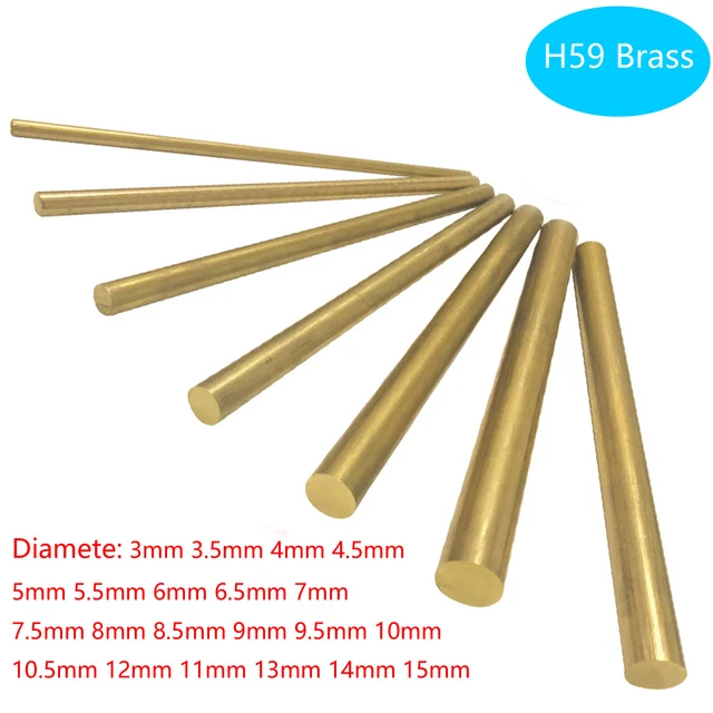 BARRE RONDE LAITON H59 barre/tige métal massif diamètre 3mm-15mm ...