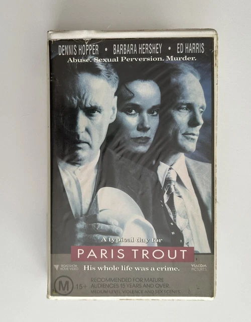 PARIS TROUT [VHS] Roadshow Video Big Box Ex-Rental Tape Clamshell 1991 ...