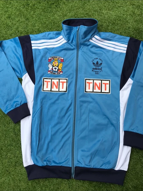 COVENTRY CITY FOOTBALL Club CCFC Retro FA Cup Final 1987 Tracksuit Top ...