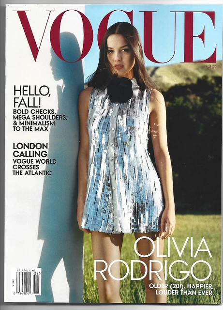 VOGUE USA MAGAZINE August 2023 OLIVIA RODRIGO Cover Fall Fashion BRAND ...