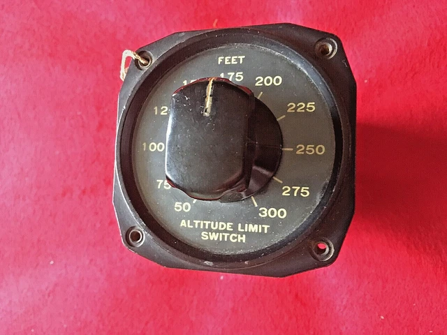HISTORIC INST PANEL altitude Limit Switch -SBD "Dauntless" Torp. Bomber ...