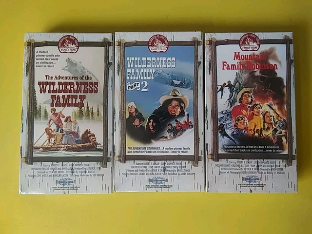 THE ADVENTURES OF the Wilderness Family Series VHS 1 2 3 BRAND NEW AND SEALED SP £17.21 ...