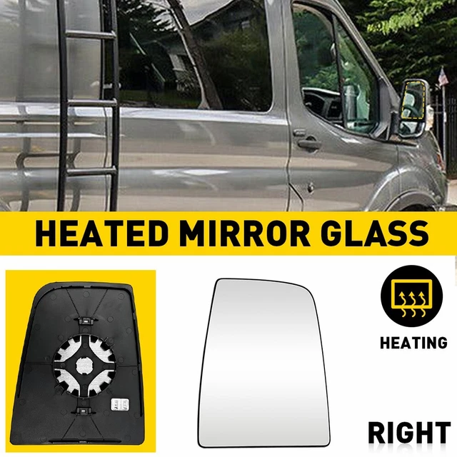 MIRROR GLASS HEATED Upper Passenger Right RH for Ford Transit Van 150 ...