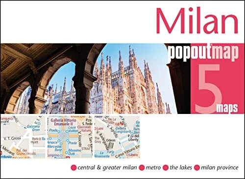 MILAN DESPLEGABLE MAPA: Doble (Desplegable Maps) Por Maps ,Nuevo Libro ...