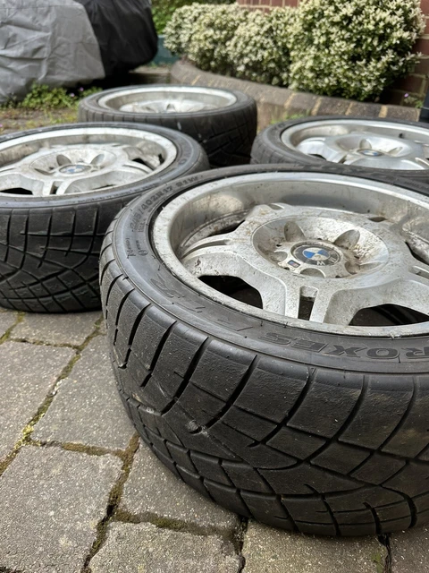 BMW E36 M3 Evo Genuine Staggered Alloy Wheels 17 8.5 And 7.5 Toyo Semi ...
