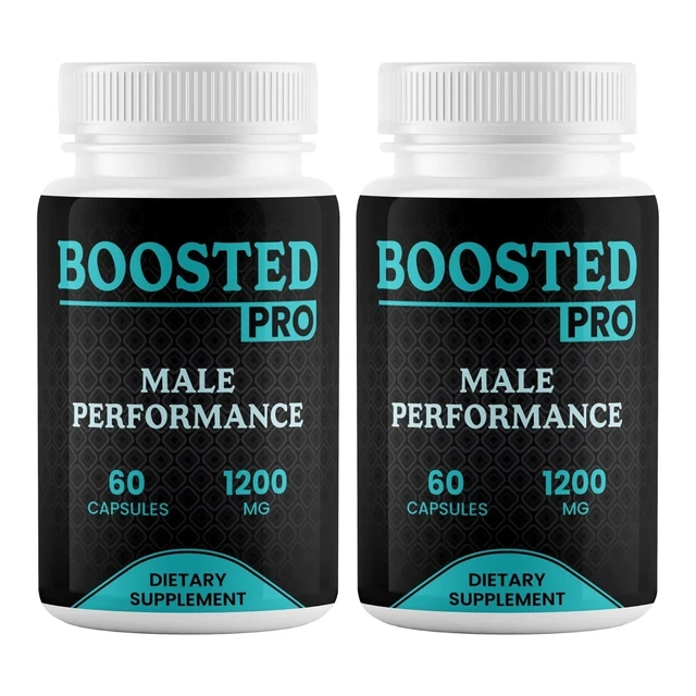 (2 PACK) BOOSTED Pro Pills for Men Supports T-Levels & Boosts Energy ...