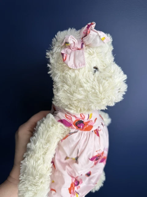TED BAKER CREAM Teddy Bear Cat Pink Floral Dress Plush Soft Toy ...