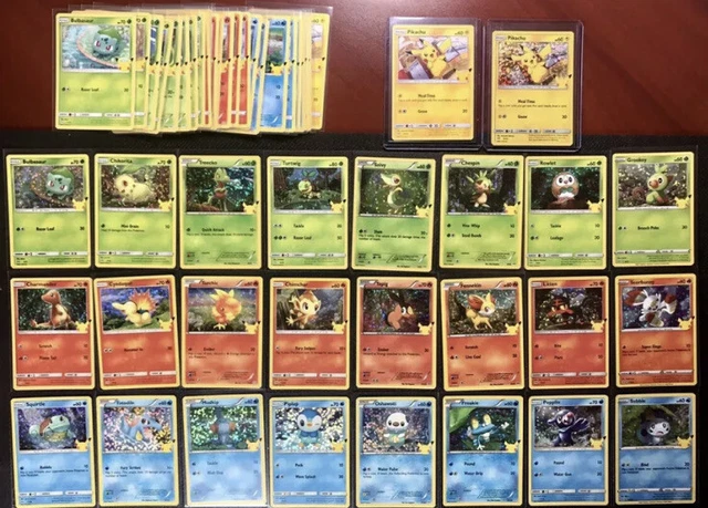POKEMON MCDONALD'S 2021 Complete Collection Full Set 50/50 Card 25th ...