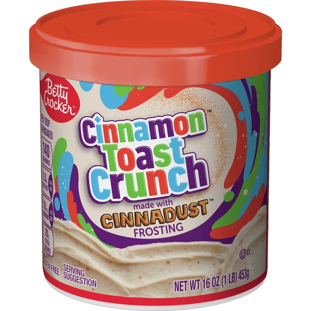 BETTY CROCKER CINNAMON Toast Crunch Frosting Cinnadust 16 oz USA Import ...