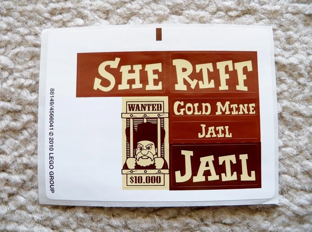 LEGO TOY STORY Western - Rare - Original Sticker Sheet - From 7594 ...