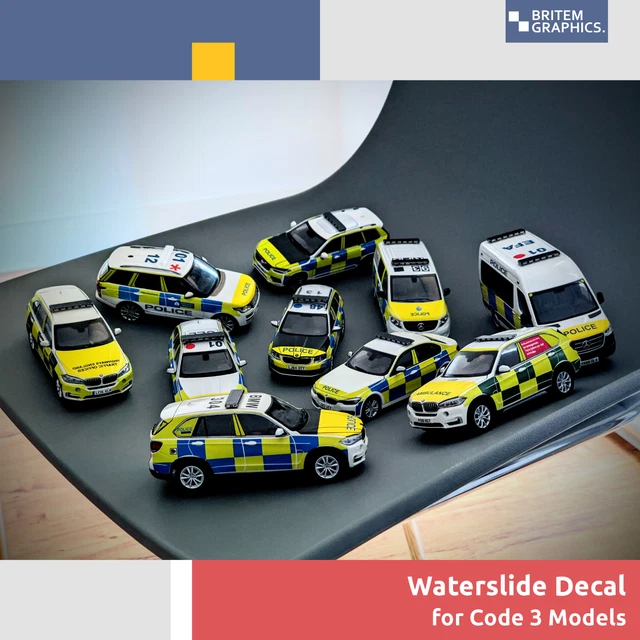 UK POLICE / Ambulance / Fire & Rescue Decal for Code 3 Models [Read ...