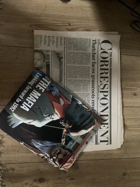 FIRST EDITION THE Sunday Correspondent Newspaper & Magazine 17 ...