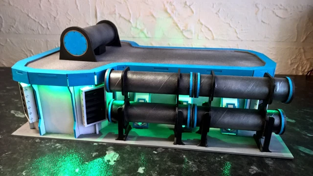 RESEARCH LAB TABLE top 28mm wargame infinity building terrain scenery ...