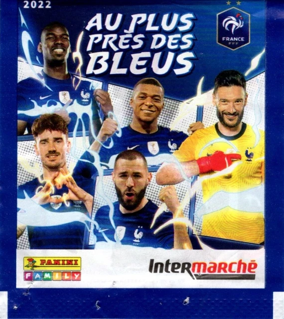 AU PLUS PRÈS des bleus 2022 - 4 pochettes de 4 stickers Panini ...