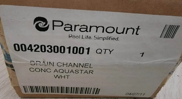 PARAMOUNT AQUASTAR POOL Channel drain cover in Black £89.70 - PicClick UK