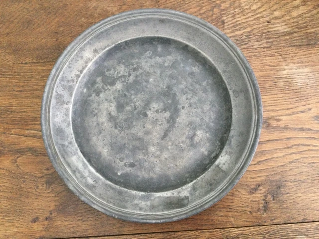 ANCIEN PLAT, ASSIETTE En Etain Massif . XVIIIE ?? EUR 35,00 - PicClick FR