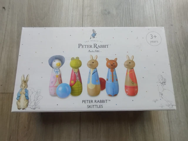 BEATRIX POTTER PETER Rabbit Jemima Puddle-Duck Wooden Toy Skittles ...