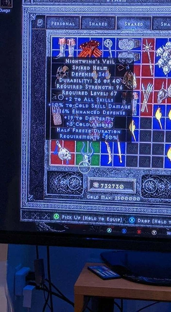 DIABLO 2: RESURRECTED NIGHTWING'S VEIL HELM D2R XBOX/PS4-PS5 ...