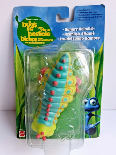 RARE! A BUG'S Life 1998 Hungry Heimlich Toy Mattel Disney Pixar New ...