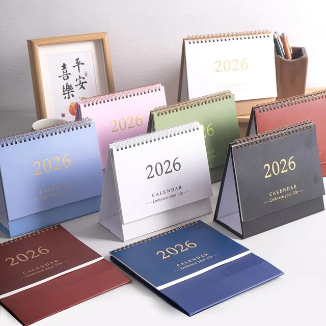 STANDING TABLE CALENDAR Portable Academic Planner Table Decorations $12 ...