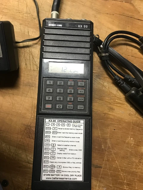BENDIX KING KX-99 Handheld Transceiver, nav/com $103.00 - PicClick CA