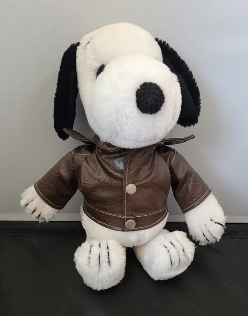 VINTAGE 1968 UNITED Feature Syndicate Snoopy Flying Jacket Soft Plush ...