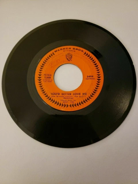 PETULA CLARK - Centre-ville - Warner Bros (45 tr/min 7 pouces simple ...