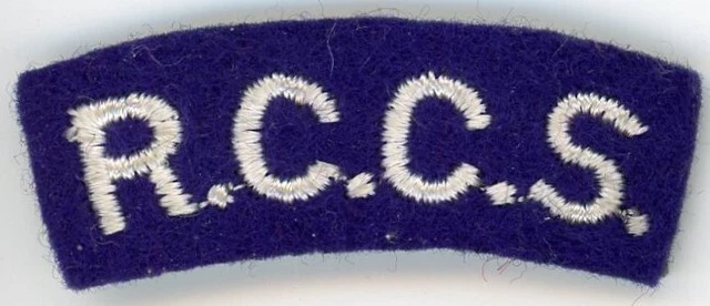 WW2 CANADIAN ARMY Royal Canadian Corps Of Signals Rccs Cloth Shoulder ...