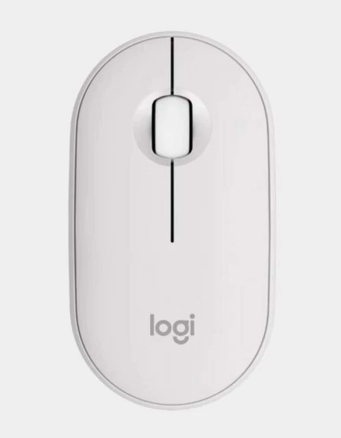 LOGITECH PEBBLE M350S Wireless Optical Mouse White Graphite 1000 dpi ...