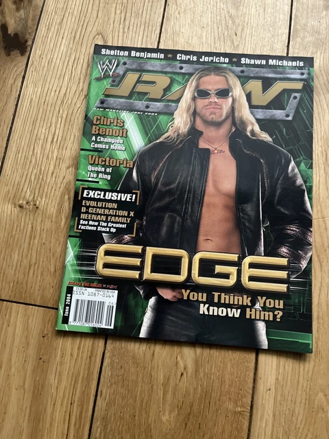 WWF WWE RAW Magazine June 2004 Edge Aka Adam Copeland With Wrestlemania ...