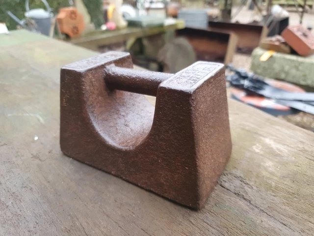 VINTAGE ANTIQUE CAST Iron 7lb Weight Door Stop Gazebo Wt Avery Ltd £20. ...