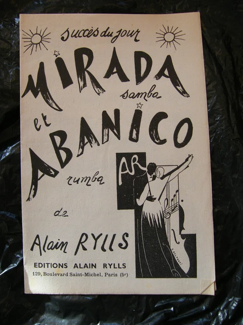 & SPARTITO MIRANDA E Abanico Alain Rylls Rumba Samba " EUR 13,47 ...