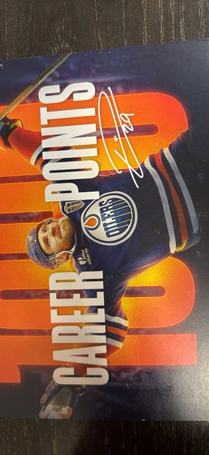 LEON DRAISAITL 1000 Point 5x7 Jan 10 2026 Edmonton Oilers Vs La Kings ...