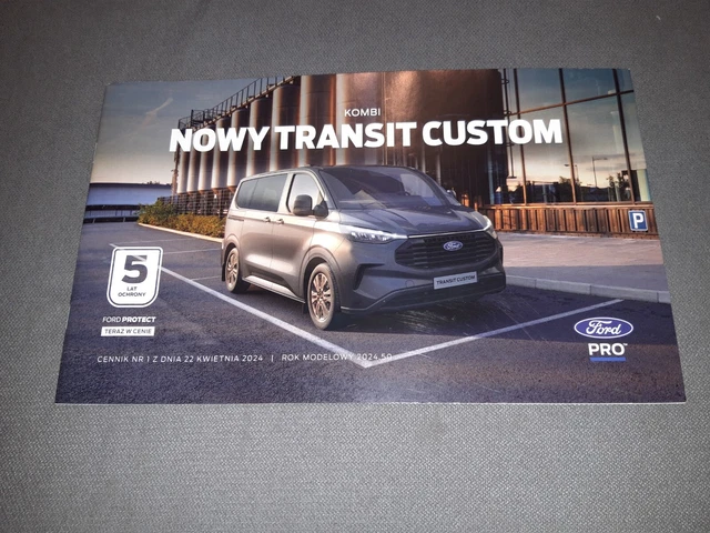 2024 2025 FORD TRANSIT CUSTOM 04 / 2024 Prospekt Brochure Catalog 16 ...