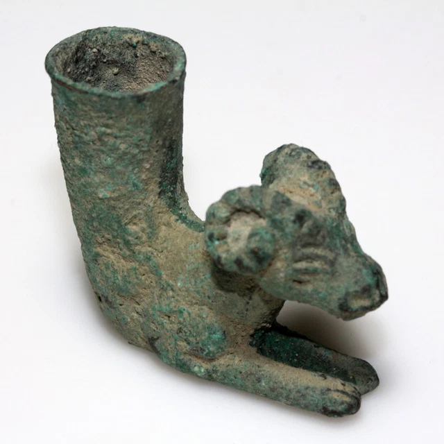ANCIENT NEAR EAST-BRONZE zoomorphic shape Rhyton circa 1000-500 B.C EUR ...
