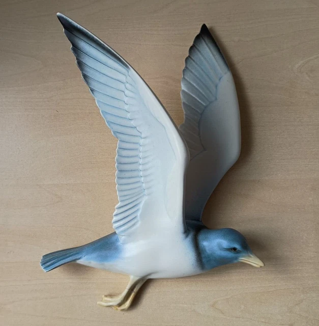 POOLE POTTERY 1950'S Large Wall Hanging Bird SEAGULL by John Adams ...