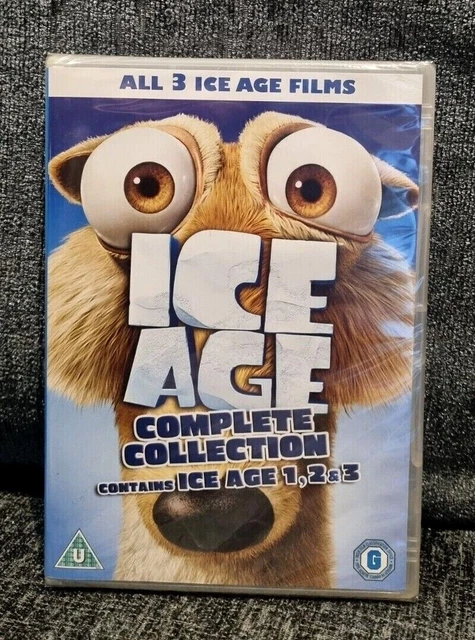 ICE AGE COMPLETE COLLECTION Contains 1,2+3 DVD Cert.U UK Reg2 BRAND NEW ...