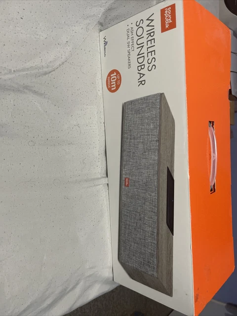 SOUND REPUBLIK WIRELESS Soundbar Dual 5W Speakers Wood Effect £19.99 ...